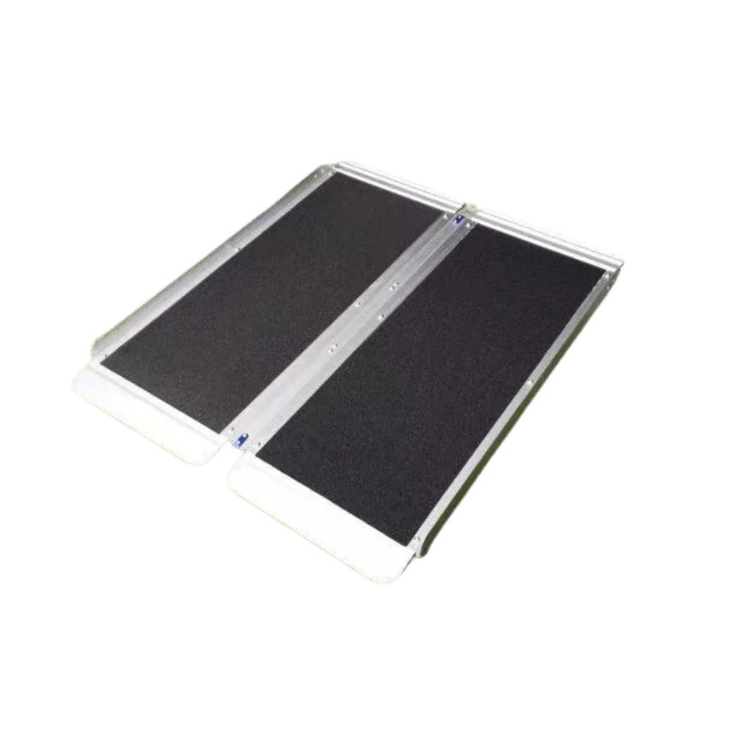 Aluminium Single-Fold Premium Wheelchair Ramp with Carry Bag- 300kg Ca ...
